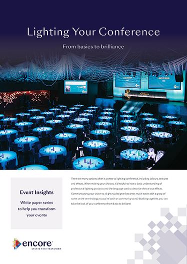 Conference Lighting Guide for Event Planners - Event Insights by Encore
